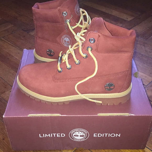 Timberland | Shoes | New Limited Edition Burgundy Timberland Boots ...